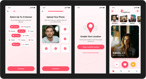 Tinder Style Dating App UI